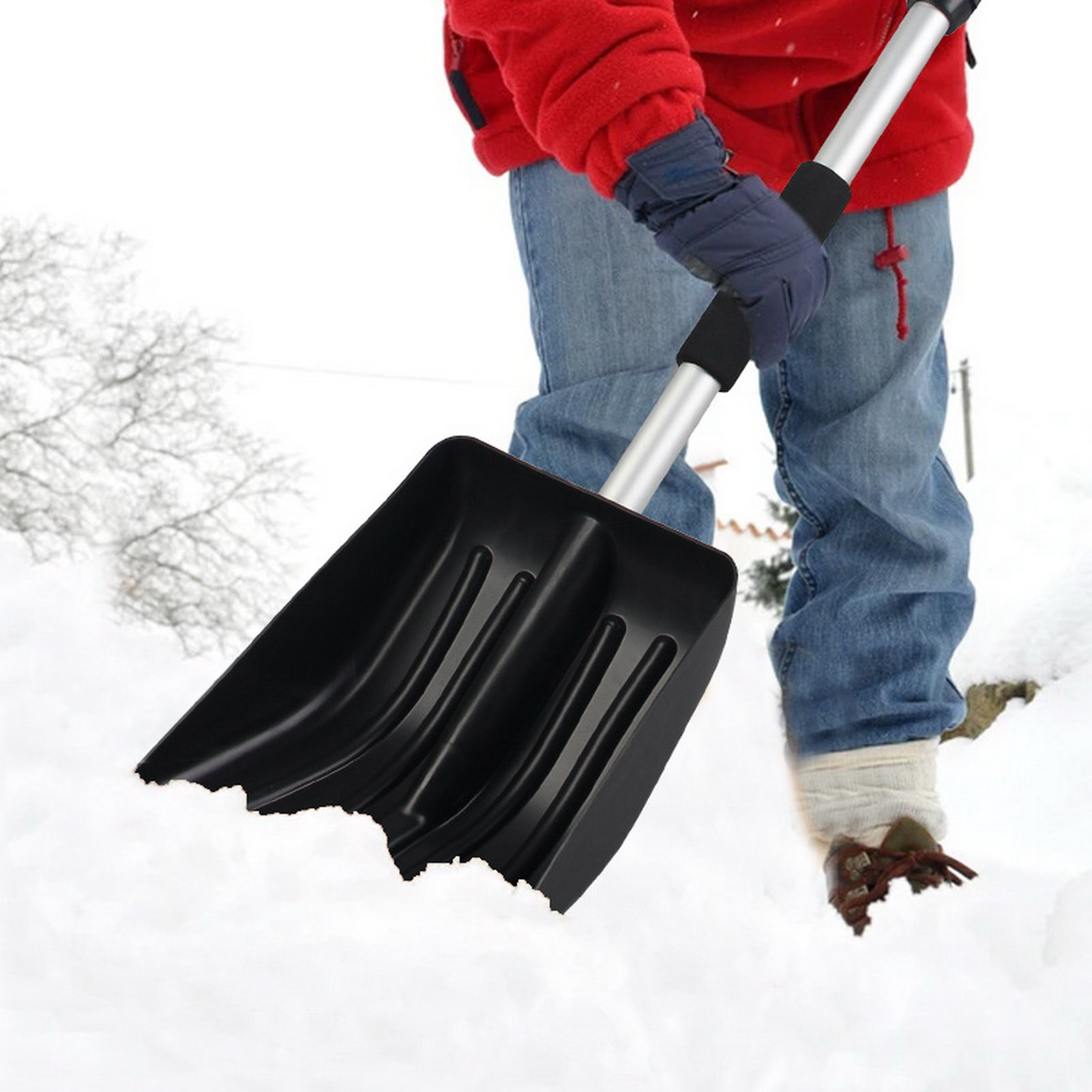 Pelle à Neige Télescopique Portable en Plastique - WIRLSWEAL ...